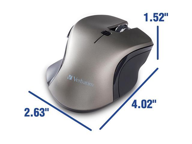 Verbatim USB-C Wireless Blue LED Mouse Graphite 70245 - Newegg.com