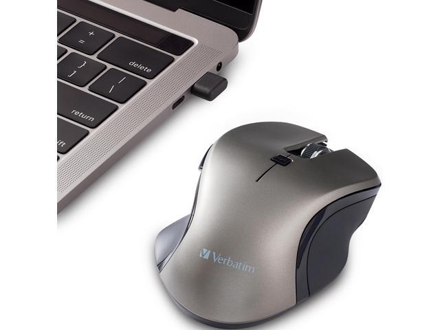 Verbatim USB-C Wireless Blue LED Mouse Graphite 70245 - Newegg.com