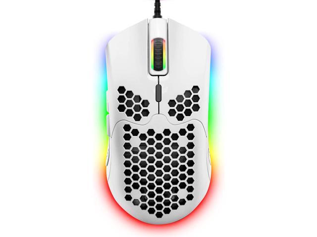 FELICON Wired Lightweight Gaming Mouse,6 RGB Backlit Mouse ,6400DPI ...