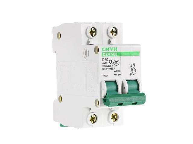 Electrical 1000V 50A 2P Solar PV System Isolator DIN Rail Mount DZ47 ...