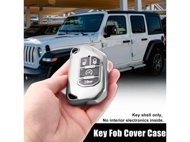 TPU Key Fob Cover Case for Jeep Wrangler JL JLU Gladiator JT Rubicon ...