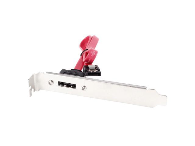 PC Computer Single Port External SATA eSATA to SATA Slot Plate Adapter ...