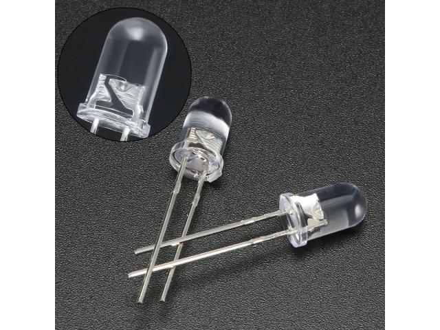 150pcs 5mm White Round LED Diode Electronics Component Emitting Light 3 ...
