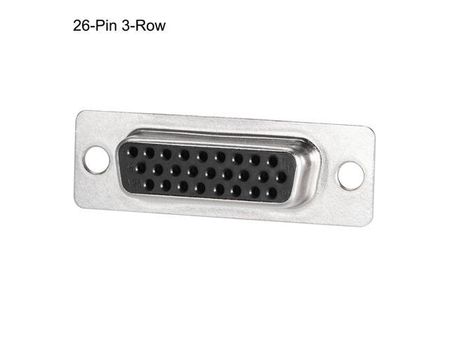 D-sub Connector DB26 Female Socket 26-pin 3-row Port Terminal Breakout ...