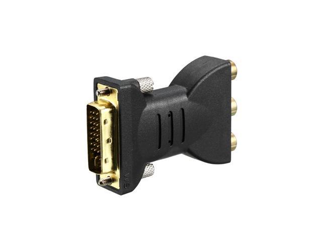 DVI to RCA Adapter 24+5 Male to 3 RCA Female Connector for HDTV ...