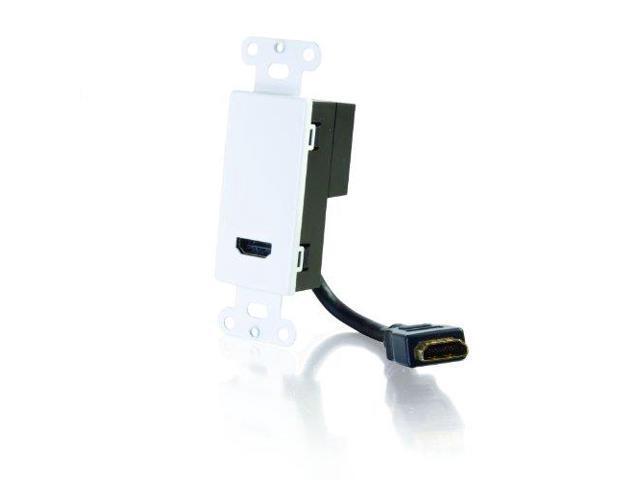 C2G HDMI Pass Through Wall Plate - White - Newegg.com