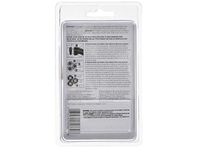 Remington SP-19 Replacement Heads & Cutters w/ MicroFlex Shavers F/ R ...