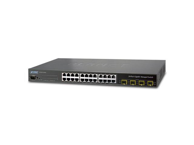 Planet WGSW-24040 L2+ 20-Port 10/100/1000T + 4-Port Gigabit TP / SFP ...