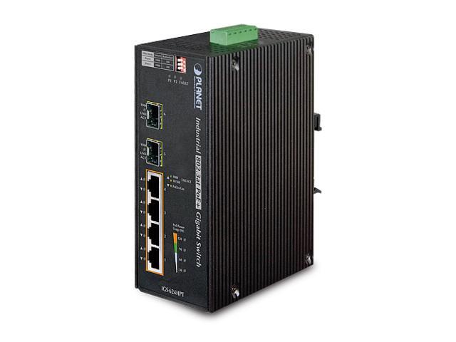 PLANET Technology - IGS-624HPT - Planet IGS-624HPT Ethernet Switch - 4 ...