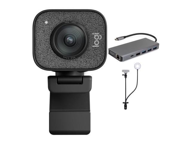 Logitech StreamCam Plus Webcam (Graphite) with 13-in-1 Charging Hub and ...