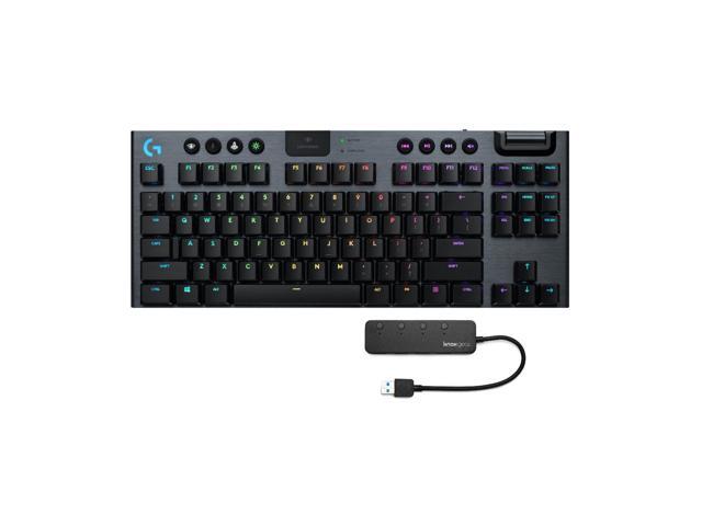 Logitech G915 TKL Wireless Mechanical Gaming Keyboard (Carbon) with 4 ...
