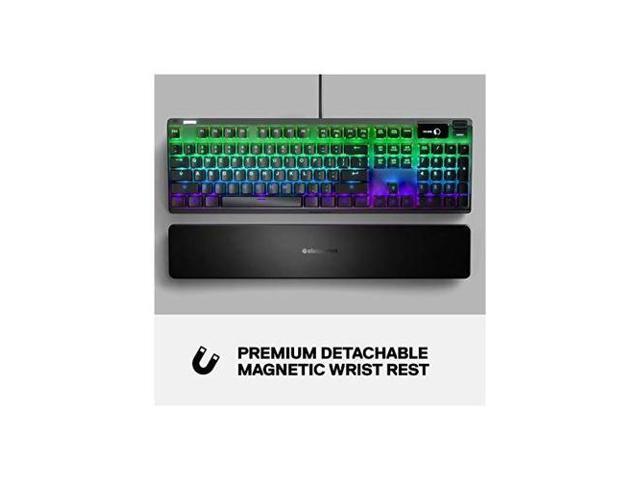 steelseries apex 7 mechanical gaming keyboard - oled smart display ...