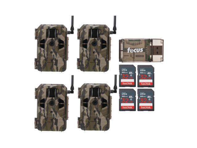 Stealth Cam Connect Cellular Trail Camera (AT&T, 4-Pack) Bundle ...