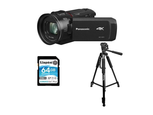 Panasonic VX1 4K Ultra HD 24x Leica Lens Camcorder with 64GB SD card ...