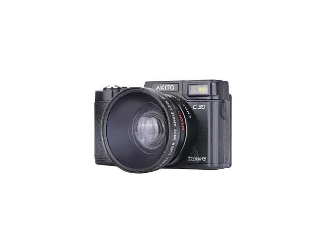 AKITO C30 Digital Camera with Video (Black) Kosher, No WiFi/Bluetooth ...