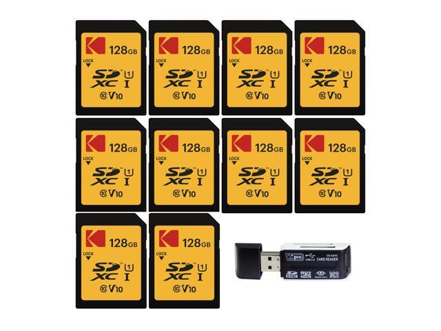 Kodak 128GB SDXC Premium Performance Class 10 UHS-I U1 V10 Full HD ...