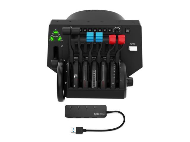Honeycomb Aeronautical Bravo Throttle Quadrant Bundle with 4-Port USB 3 ...