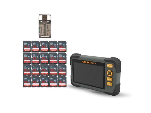 Muddy SD Card Reader or Viewer with 4.3 Inch LCD Screen Bundle with ...