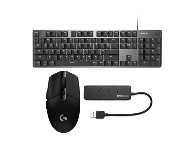 Logitech K845 Mechanical Illuminated Corded Aluminum Keyboard w/ Mouse ...
