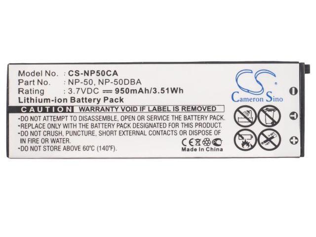 Battery for Casio Exilim EX-V7 EX-V7SR EX-V8 EX-V8SR NP-50 NP-50DBA CS ...