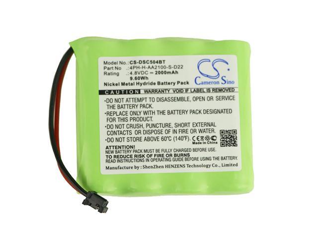 Battery for DSC WS4920HE WTK5504 17000153 4PH-H-AA2100-S-D22 DSC ...