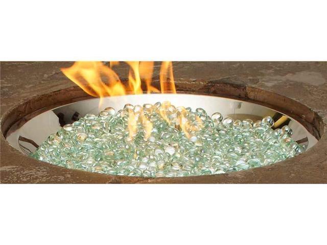 Outdoor Greatroom CF-20-LP-DIY 20" Round Crystal Fire Stainless Steel ...