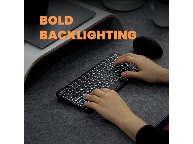 Perixx PERIBOARD-732B Wireless Backlit Mini Keyboard, X Type Scissor ...