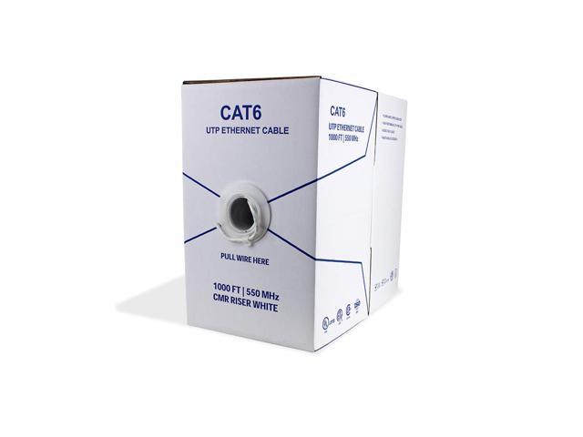 BV-Tech Cat6 Riser (CMR), 1000ft, 23AWG 4 Pair Solid Bare Copper ...