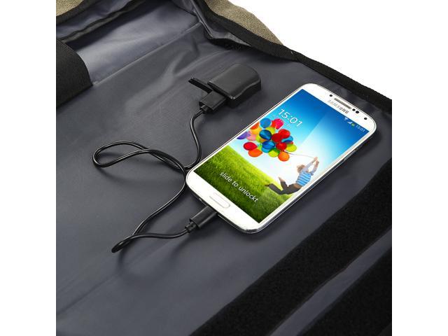 10 W Solar Power Backpack, Solar Power Charging bag For iPhone, iPad ...