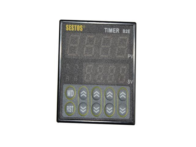 Sestos Digital Twin Timer Relay Time Delay Tact Switch 110-220V B2E-2R ...