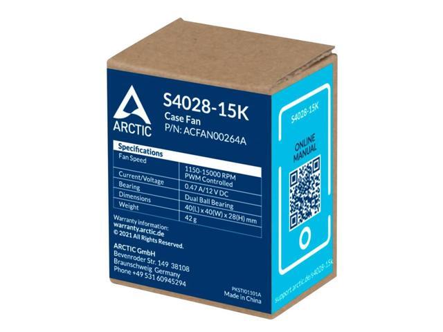 ARCTIC S4028-15K - 40x40x28 mm Fan, 1400-15000 RPM, PWM Regulated, 4 ...