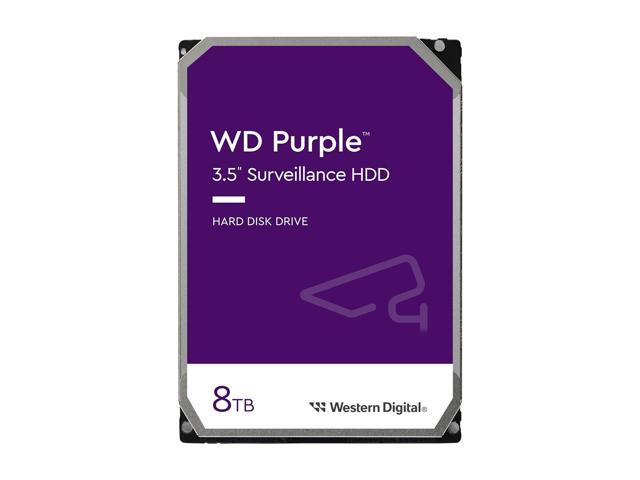 WD Purple 8TB Surveillance Internal Hard Drive HDD - SATA 6Gb/s 256MB ...