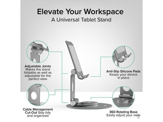 Plugable Swivel Tablet Stand Holder, 360° Rotating Base Tablet Holder ...