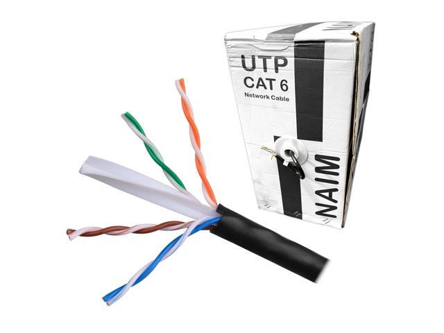 Bulk Cat6 UTP 1000ft CCA Ethernet Network Cable 23 AWG Pull Box Outdoor ...