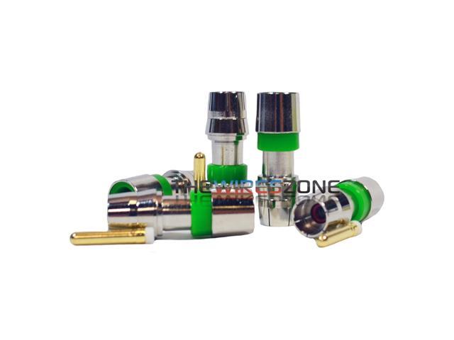 50 pack Audio Video RCA Compression Connector for RG59 Coaxial Cable ...