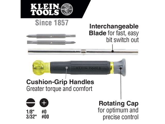 Klein Tools 32581 4-in-1 Precision Electronic Screwdriver Multi Bit ...