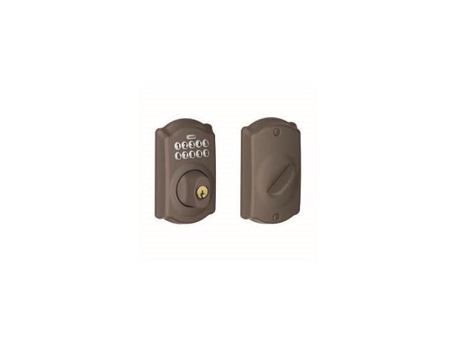 Schlage - BE365-CAM-613 - Electronic Keypad Deadbolt, Oil Rubbed Bronze ...