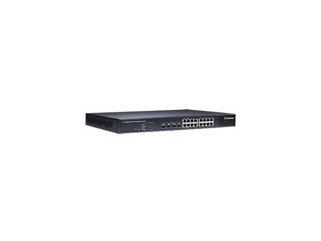Geovision GV-POE1611 16-Port Gigabit 802.3At Web Management Poe Switch ...