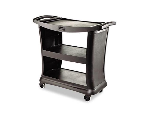 Rubbermaid 9T68 Executive Service Cart 3 Shelf - 300 lb CapacityPlastic ...