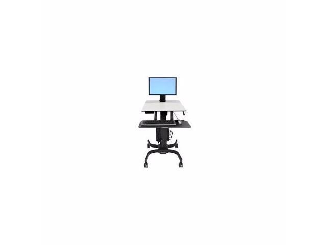 Ergotron Workfit-C Single Ld Sit-Stand Workstation - Cart - 24-215-085 ...