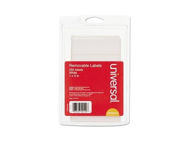 Removable Self-Adhesive Multi-Use Labels, 1 x 3, White, 250/Pack ...