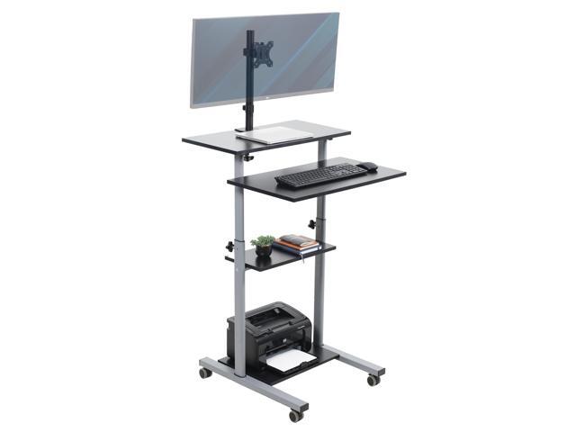 TechOrbits Mobile Computer Workstation with Monitor Mount - Newegg.com