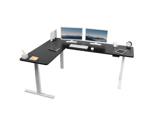 VIVO Electric 83" x 60" Stand Up Corner Desk, L-Shaped Workstation ...