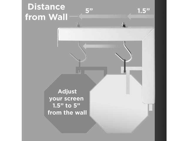 Mount-It! Projector Screen Wall Mount L-Brackets | Wall Hanging Bracket ...