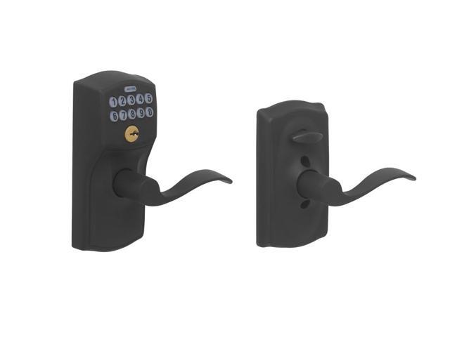 Schlage FE595 CAM 613 ACC Camelot Keypad Entry Lever Lockset with ...