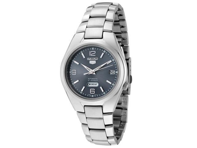 SEIKO 5 SNK621 SNK621K1 Automatic 21 Jewels Gray Dial Stainless Steel ...