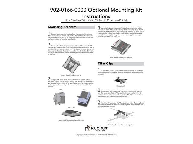 Ruckus Wireless 902-0166-0000 Drop Ceiling Mount Bracket - Newegg.com