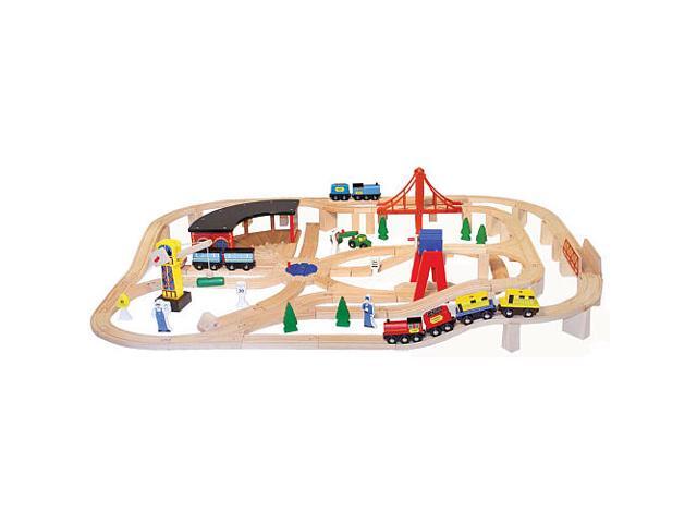 Melissa and Doug Wooden Railway Set - Newegg.com