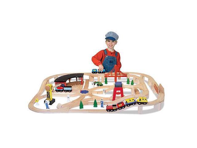 Melissa and Doug Wooden Railway Set - Newegg.com
