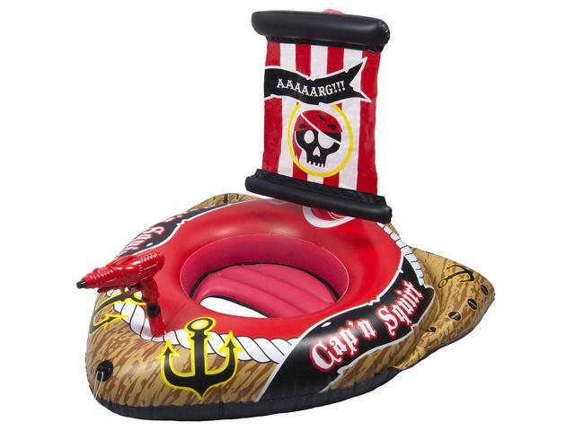Poolmaster Inflatable Pirate Ship with Action Squirter - Newegg.com